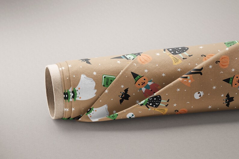 Vintage Halloween Seamless File Halloween Digital Pattern Halloween ...