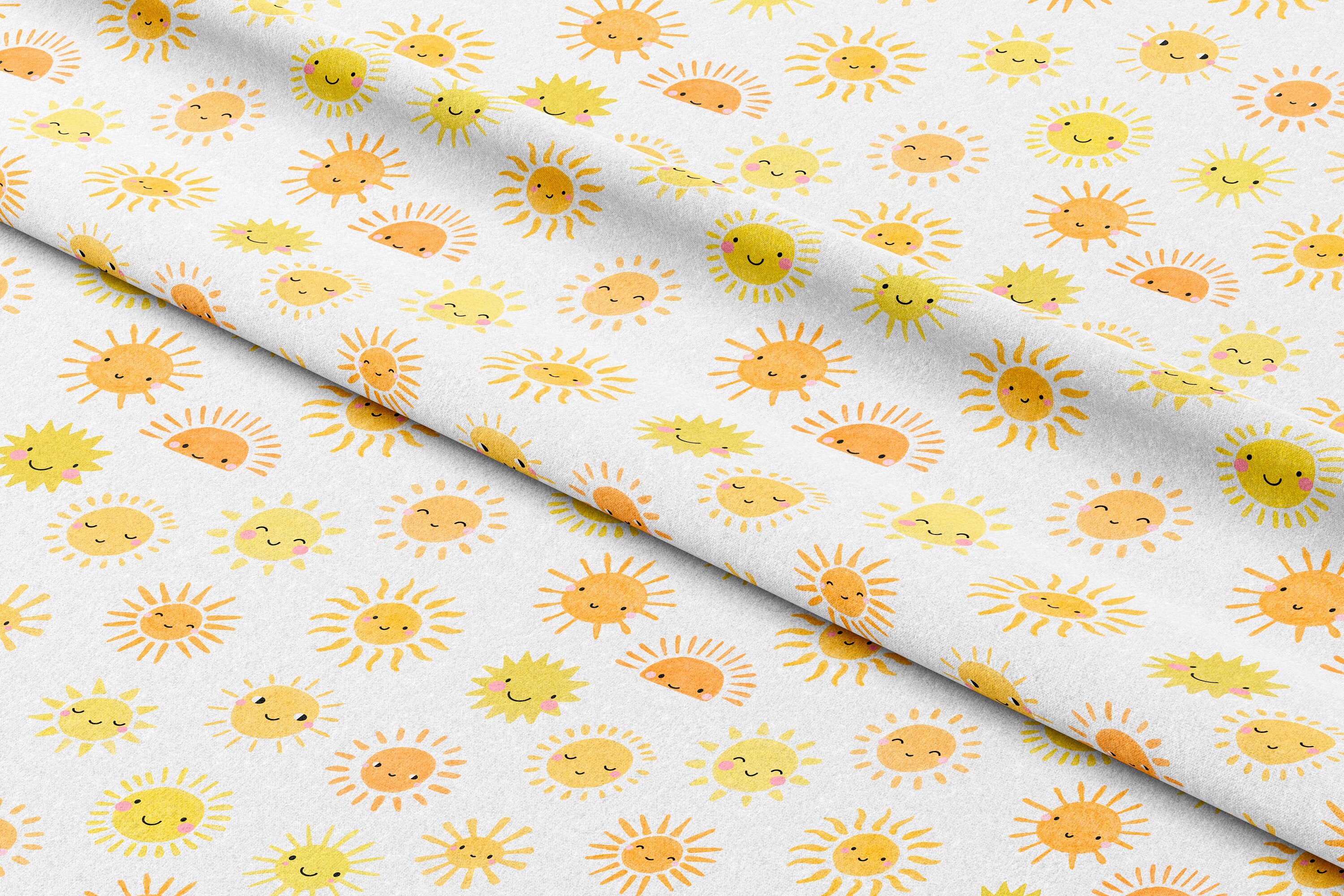 Sunshine Seamless File Sunshine Digital Pattern Sunshine Seamless ...