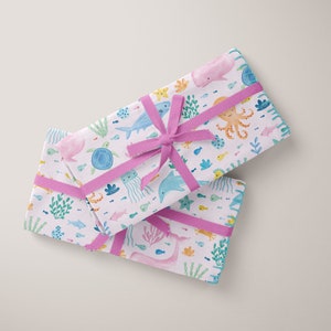 Sea Life Seamless Pattern, Ocean Animals Repeat Pattern, Under the Sea ...