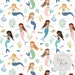 Sea Life Seamless Pattern, Ocean Animals Repeat Pattern, Under the Sea ...
