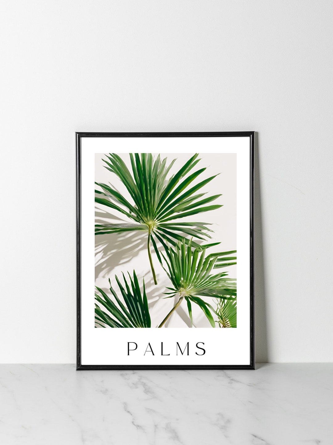 Vibrant Palm Tree Leaves Poster Colorful Tropical Pop Art Wall Decor - Etsy