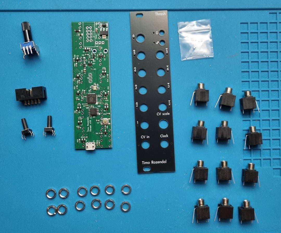 Eurorack DIY: Thresh - Full Kit (cv to Trigger, Beats by Hand Movement ...