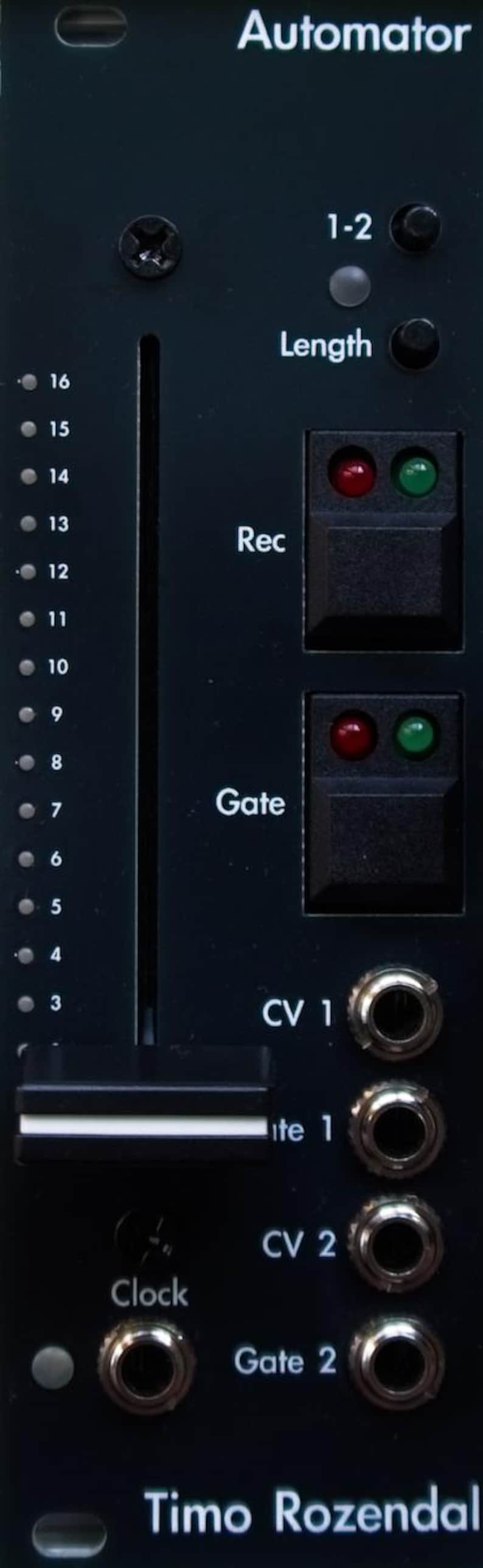 Eurorack: Automator - Built Module (manual Cv +gate Recorder With Big ...