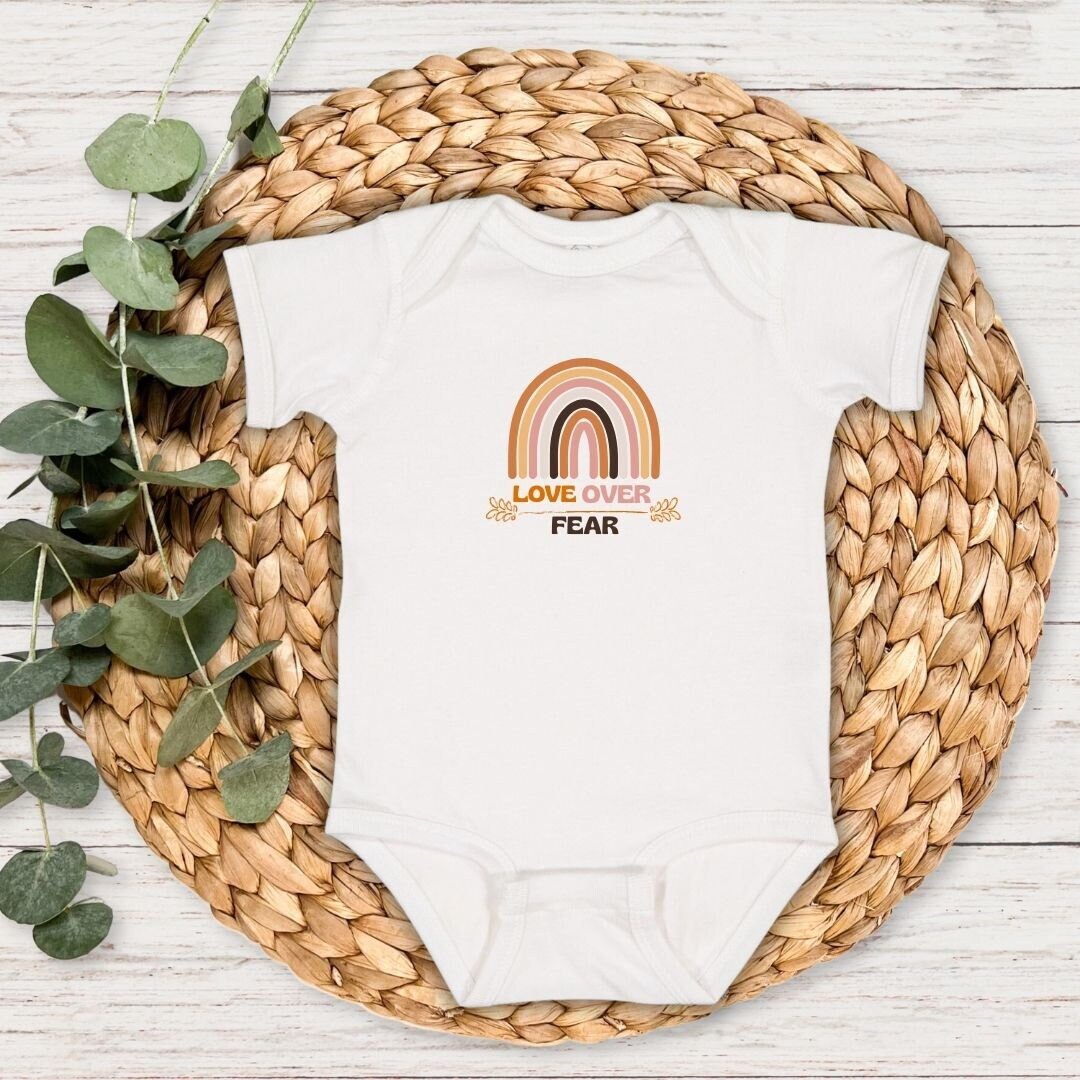 Love Over Fear Baby Onesie Infant Christian Bodysuit - Etsy