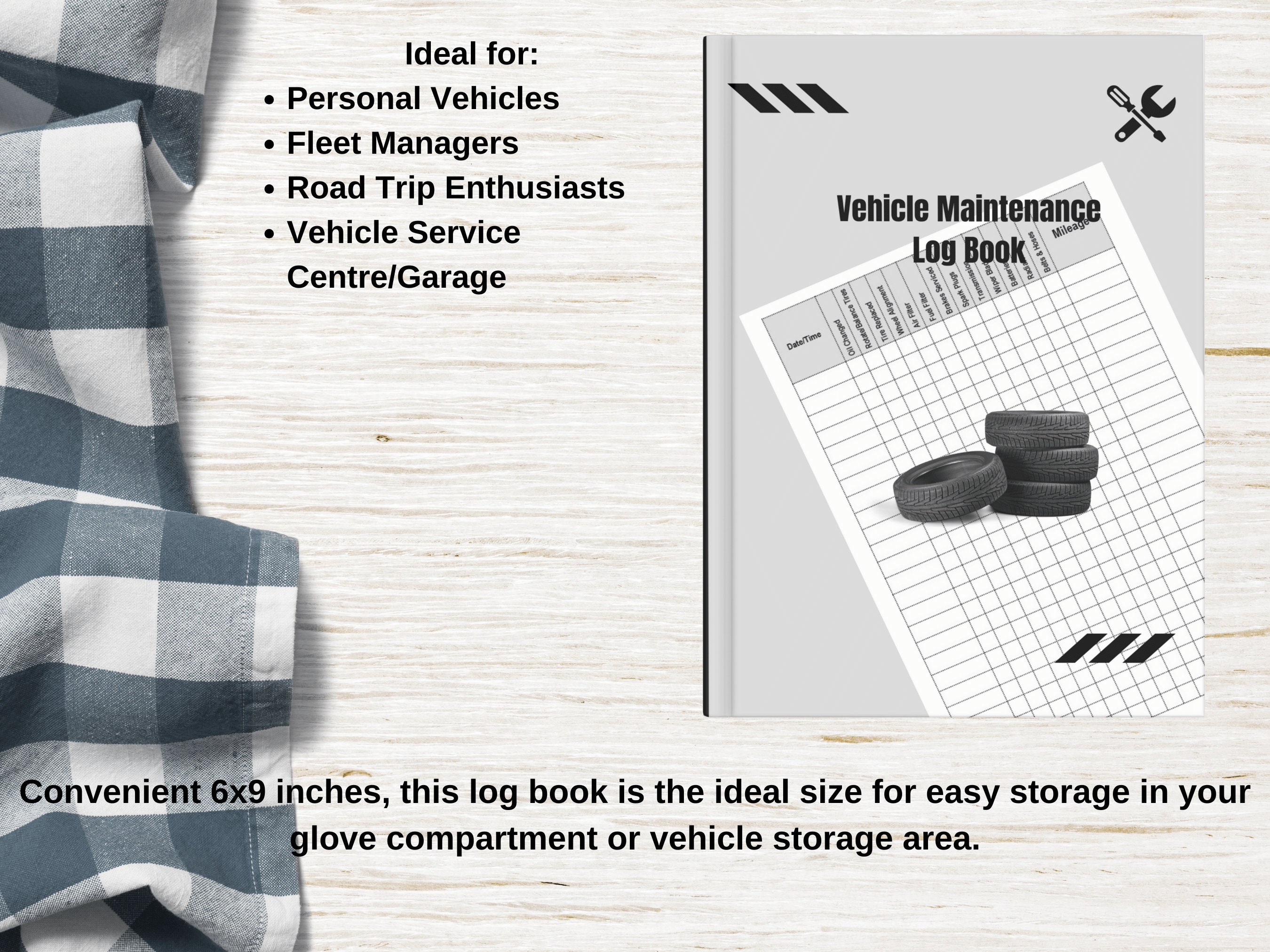 Vehicle Maintenance Log Book, Vehicle Service Tracker, Vehicle Repairs ...