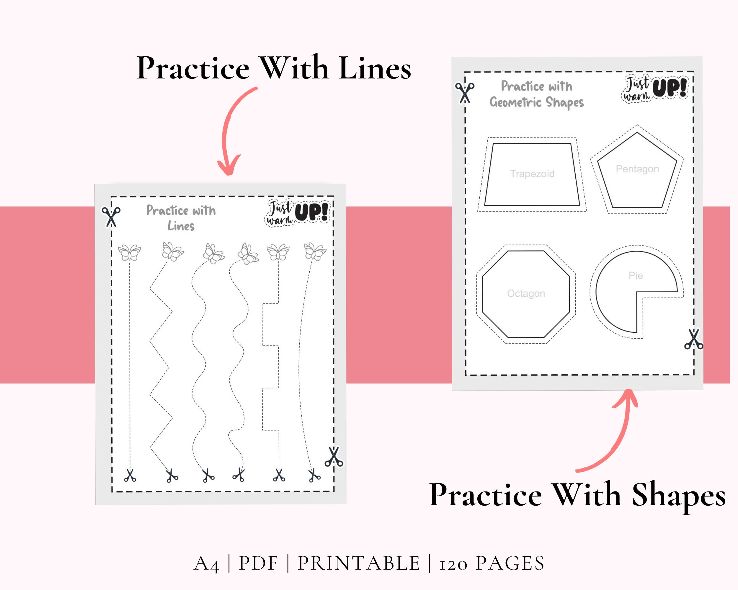 Scissor Skills | Cutting Practice | Preschool Worksheets | Preschool ...