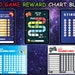 Video Game Themed Reward Chart Bundle 5 Digital Printable Reward Charts ...