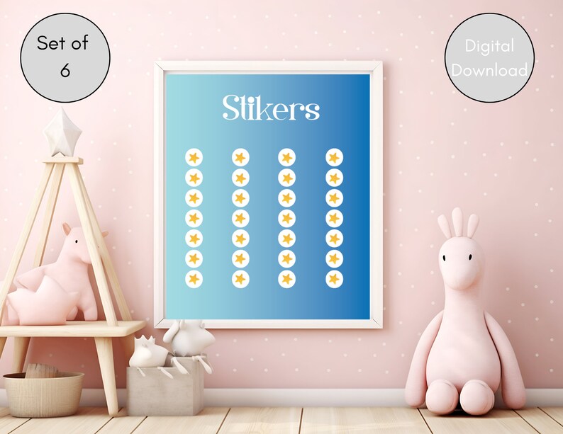 Space Themed Reward Chart Bundle 6 Printable Kids Behavior & Chore ...