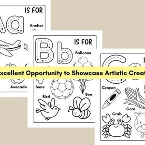 Coloring Pages - Printable - Alphabet - Worksheets - Kindergarten ...