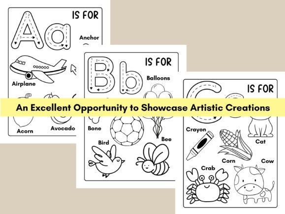 Coloring Pages - Printable - Alphabet - Worksheets - Kindergarten ...