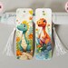 Set of 4 Cute Dinosaur Digital Bookmarks Instant Download Printable ...