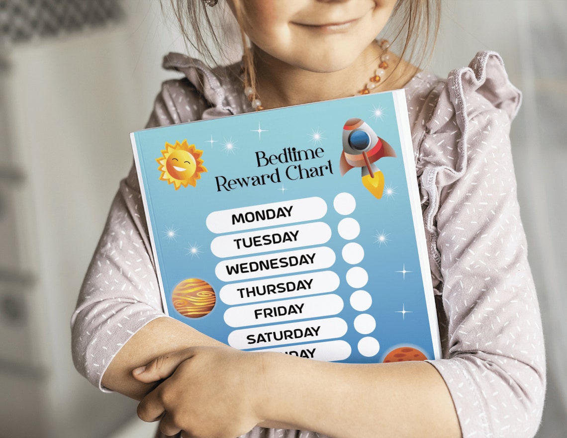 Space Themed Reward Chart Bundle 6 Printable Kids Behavior & Chore ...
