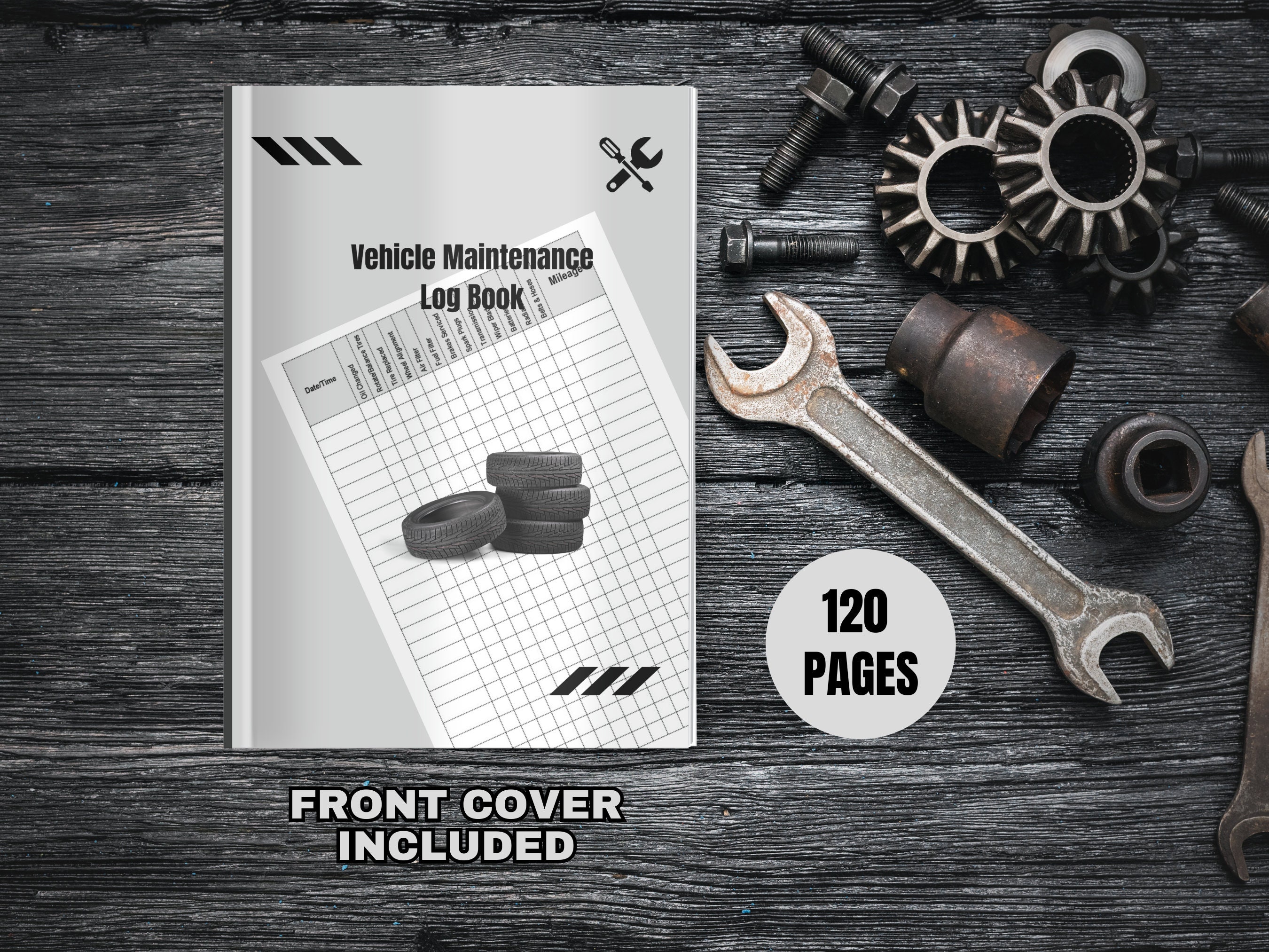 Vehicle Maintenance Log Book, Vehicle Service Tracker, Vehicle Repairs ...