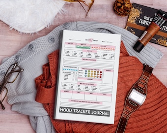Daily Mood Tracker Mental Health Journal - Etsy