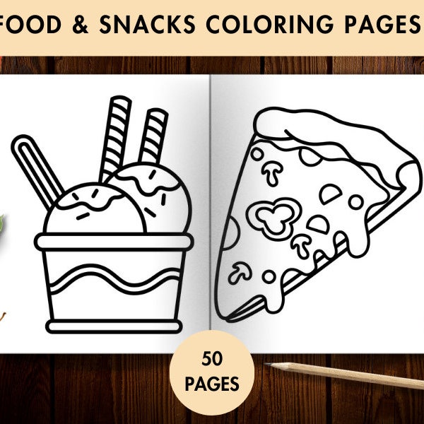Food Coloring Book - Etsy