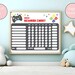 Video Game Themed Reward Chart Bundle 5 Digital Printable Reward Charts ...