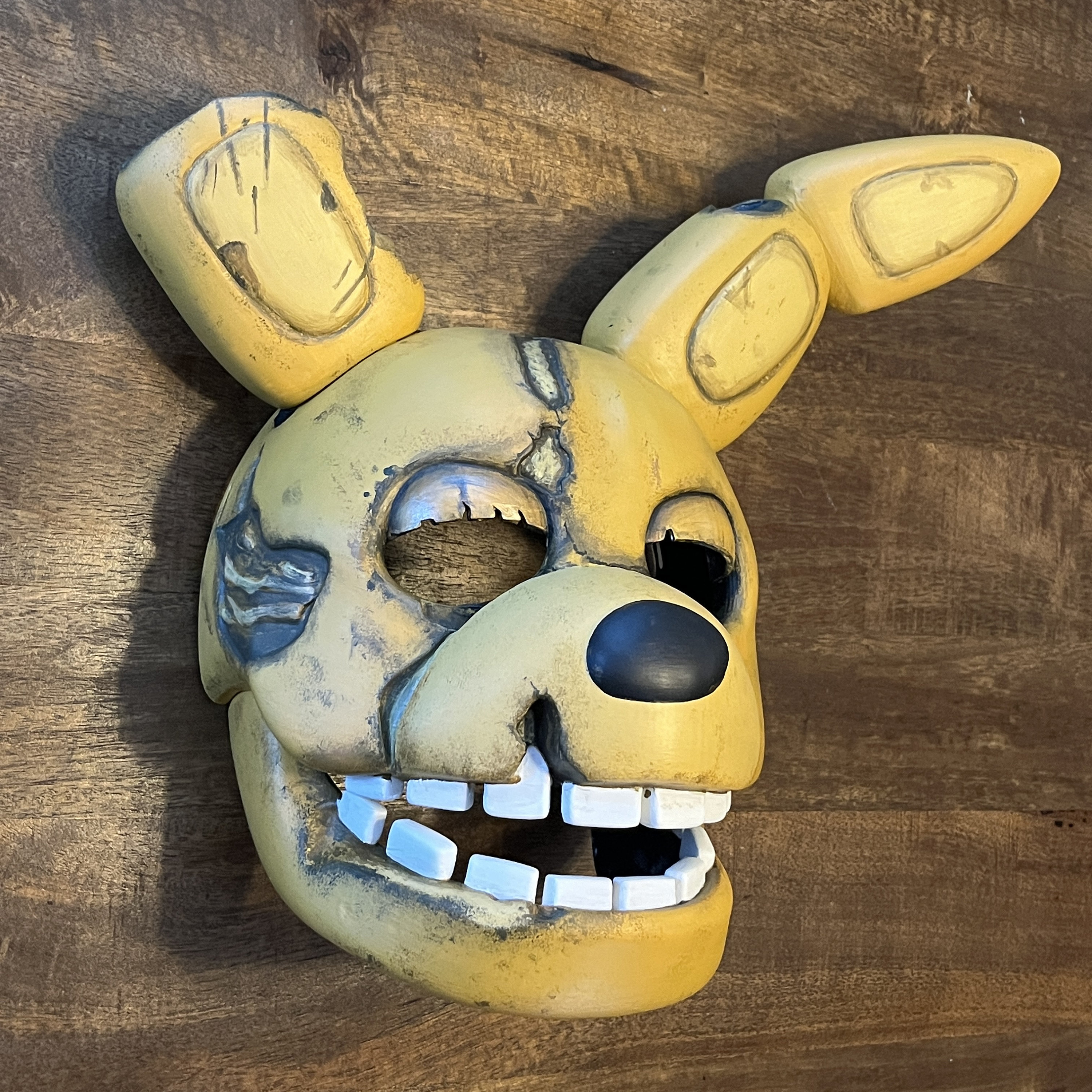 Spring Bonnie / Yellow Rabbit Mask DIGITAL File for 3D Printing FNAF ...