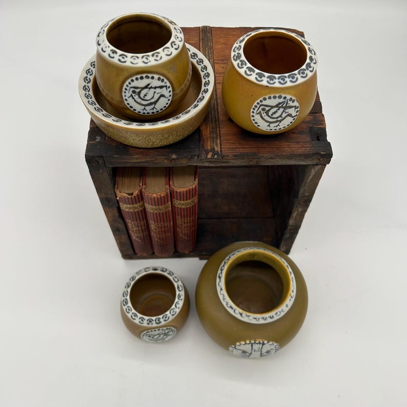 LISA LARSON, BOWL Thalia Series for Gustavsberg Sweden Vintage Glazed ...