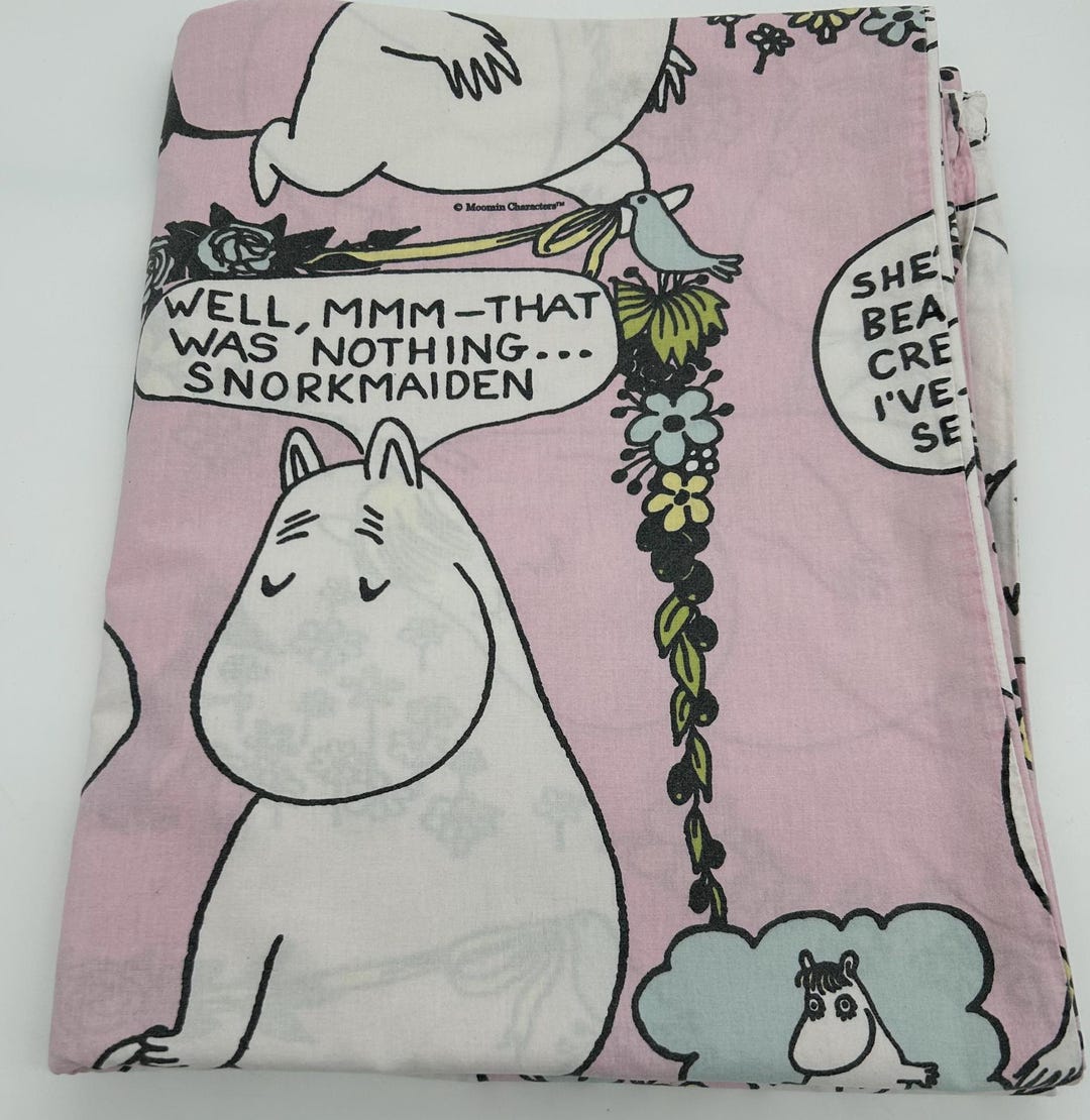 MOOMIN Chatacters Bedding for a Child, Vintage Textil, Moomin Duvet ...