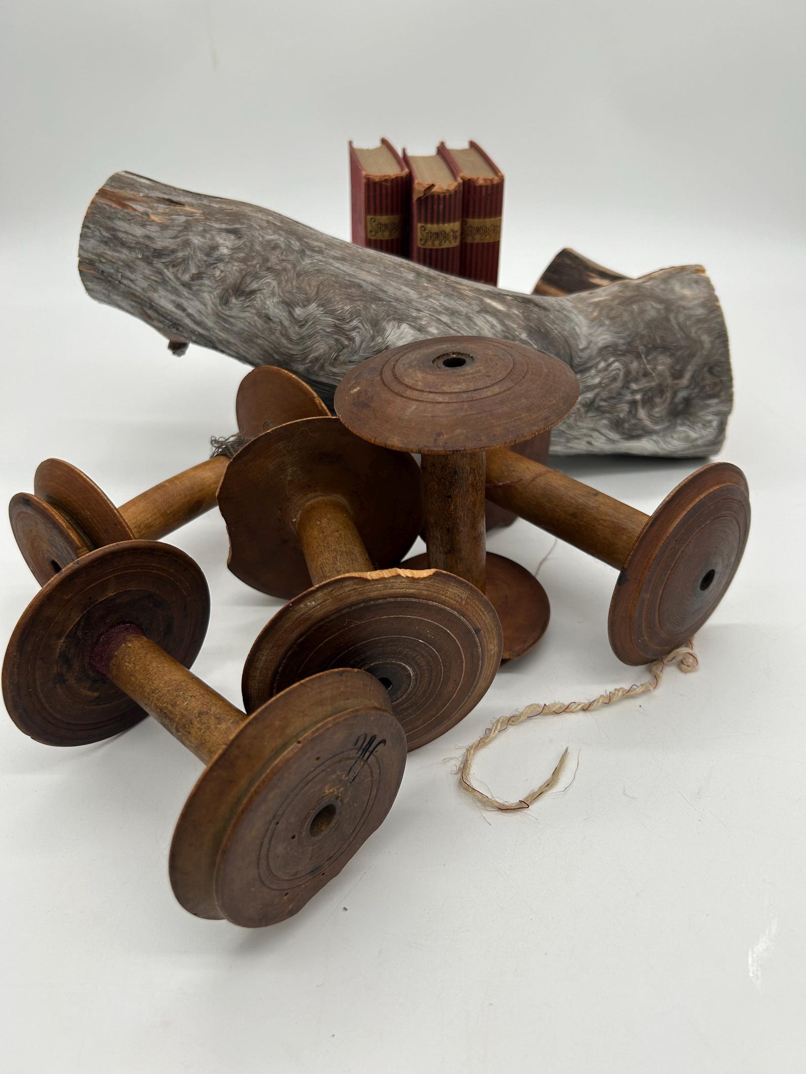 Large Vintage Swedish Wooden Yarn Spool, Bobbing Sewing, Crafting ...