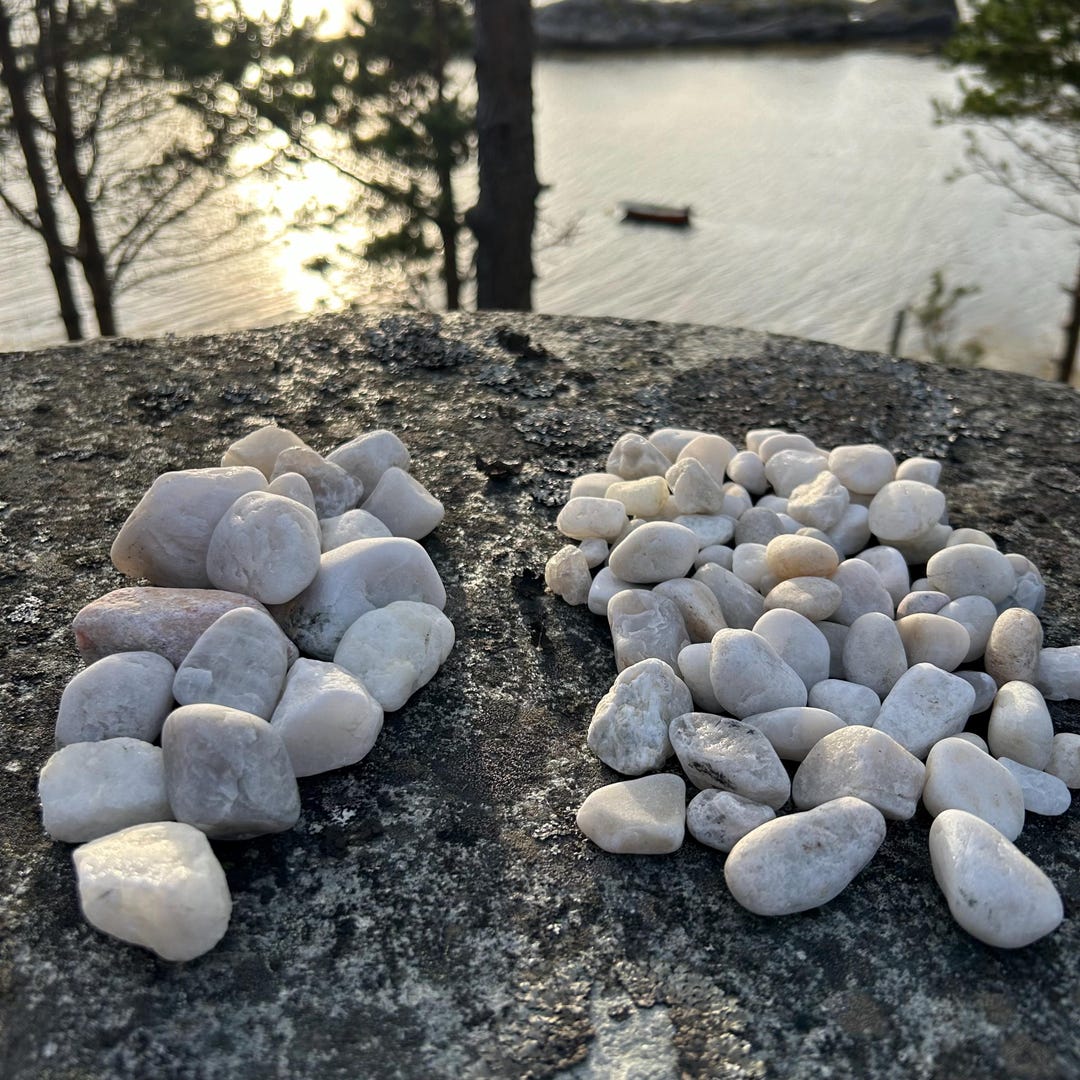 White STONE Sensation SET, Medium Stones, 2 Different Beach Sets, From ...