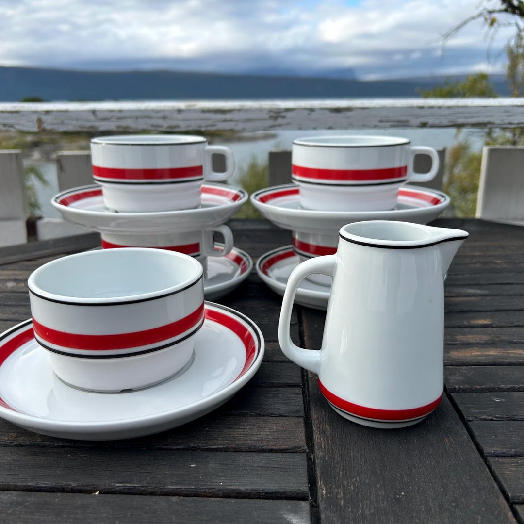 Vintage IKEA ACCENTEN Porcelain Coffee Set: Spal Portugal, 1970s - Etsy