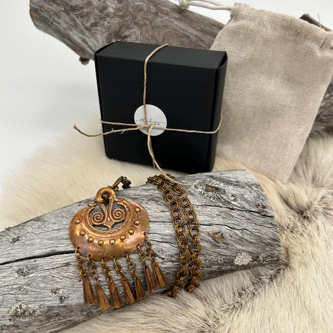Kalevala, LARGE MOON GODDESS , the Viking Yewelry, Bronze Pendant ...