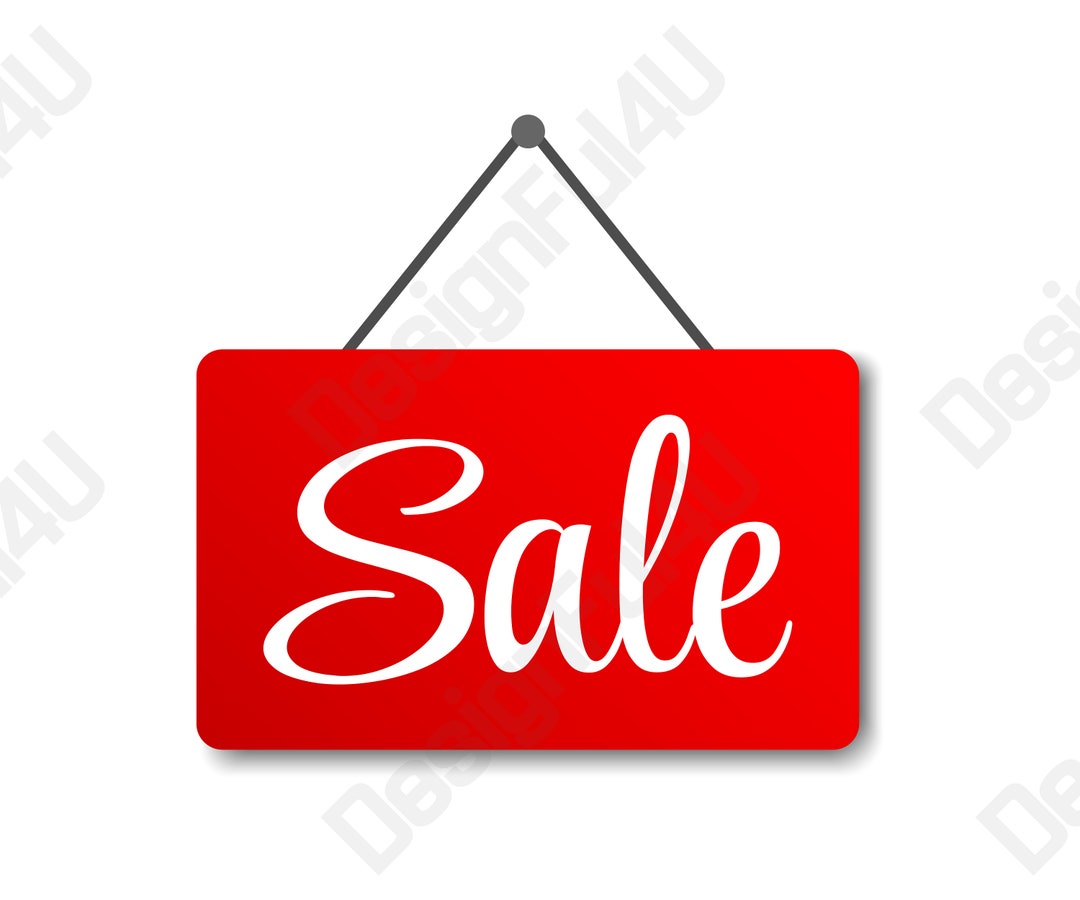 For Sale Hanging Sign With Transparent Background. EPS, PNG, SVG ...