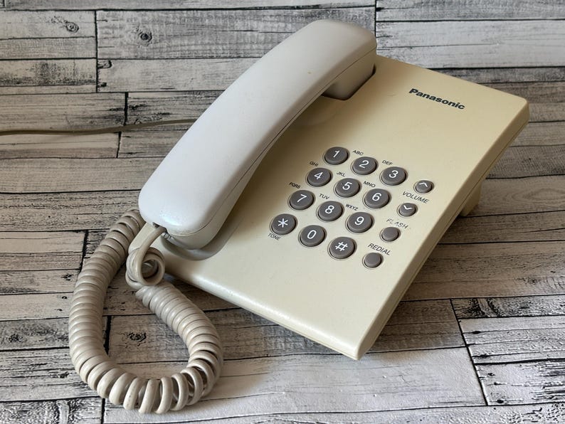 Panasonic KX-TS2350UA White Landline Phone - Push-button Decorative ...