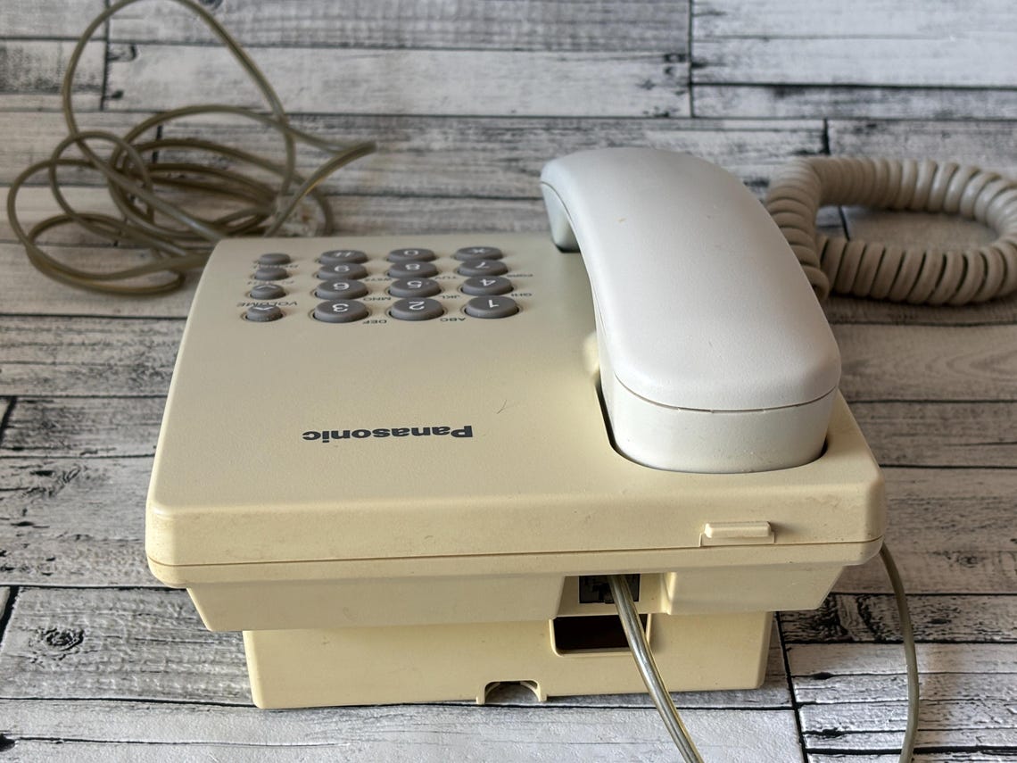Panasonic KX-TS2350UA White Landline Phone - Push-button Decorative Item - Etsy