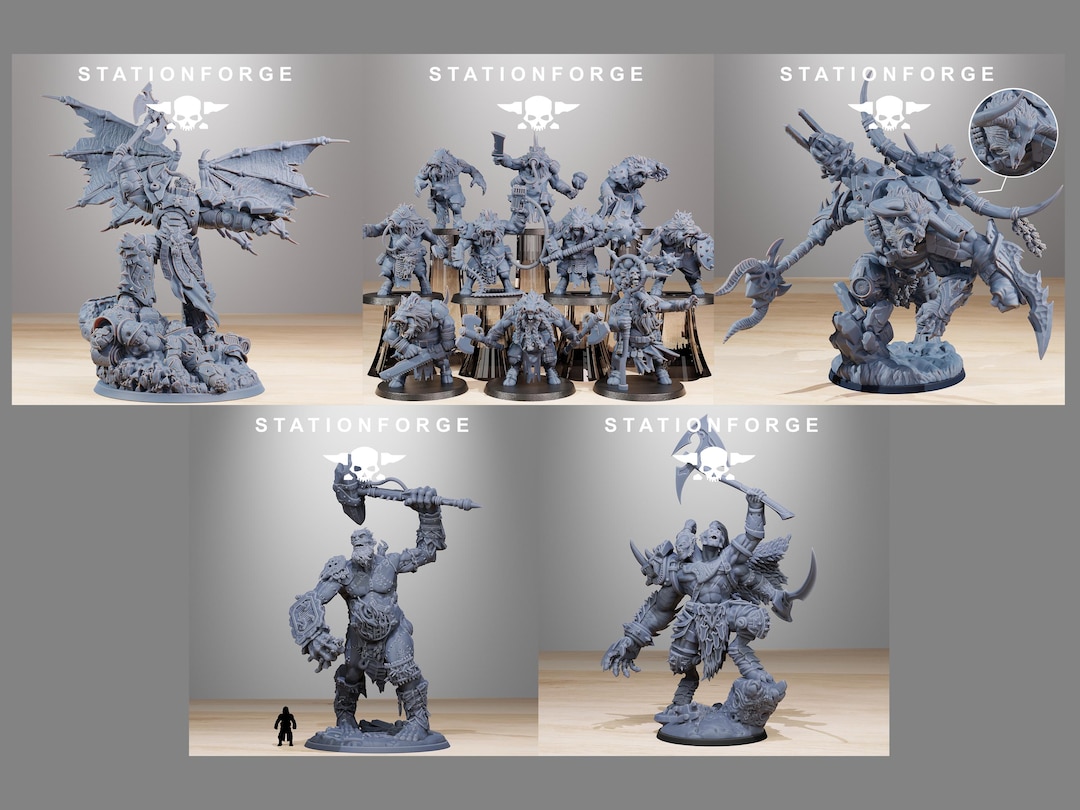 Corrupted Pack01 Stl Files for 3D Printing 28mm Scale - Etsy