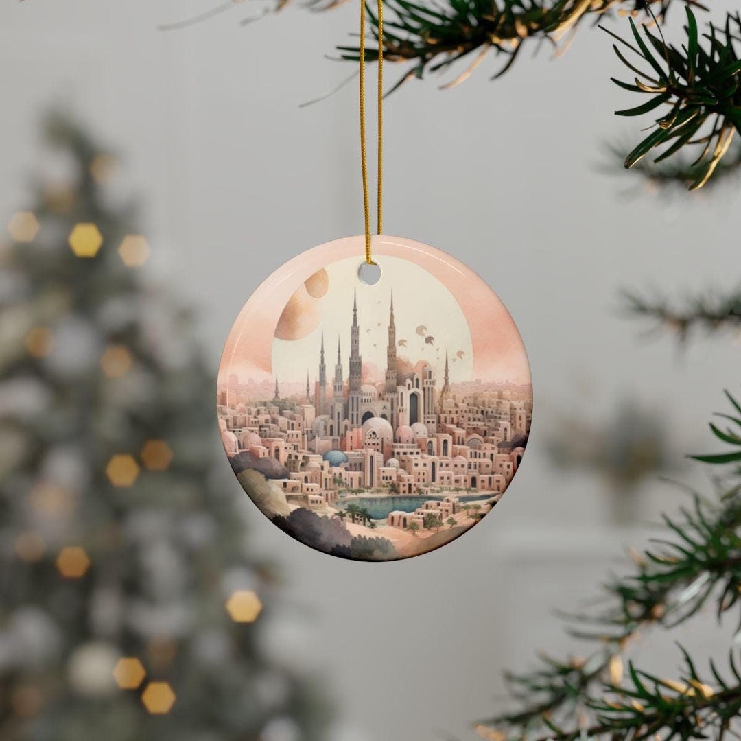 Riyadh Saudi Arabia Personalized Travel Ornament, Watercolor City ...