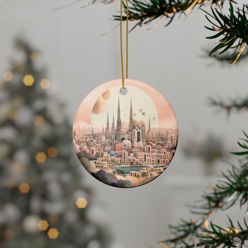 Riyadh Saudi Arabia Personalized Travel Ornament, Watercolor City ...