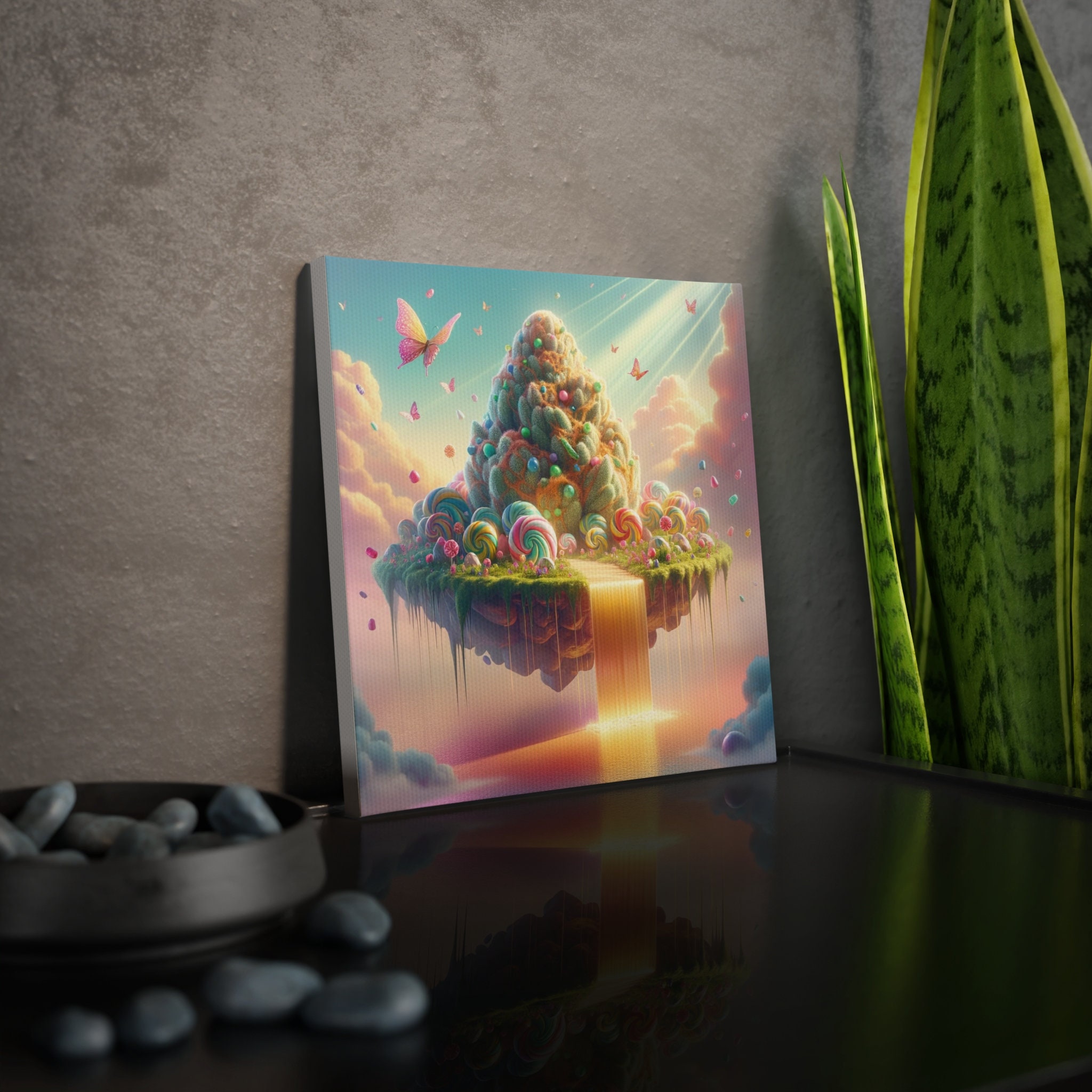 Cannabis Art, Weed Canvas, Candy Kush Island, Bud Picture, Fantasy ...