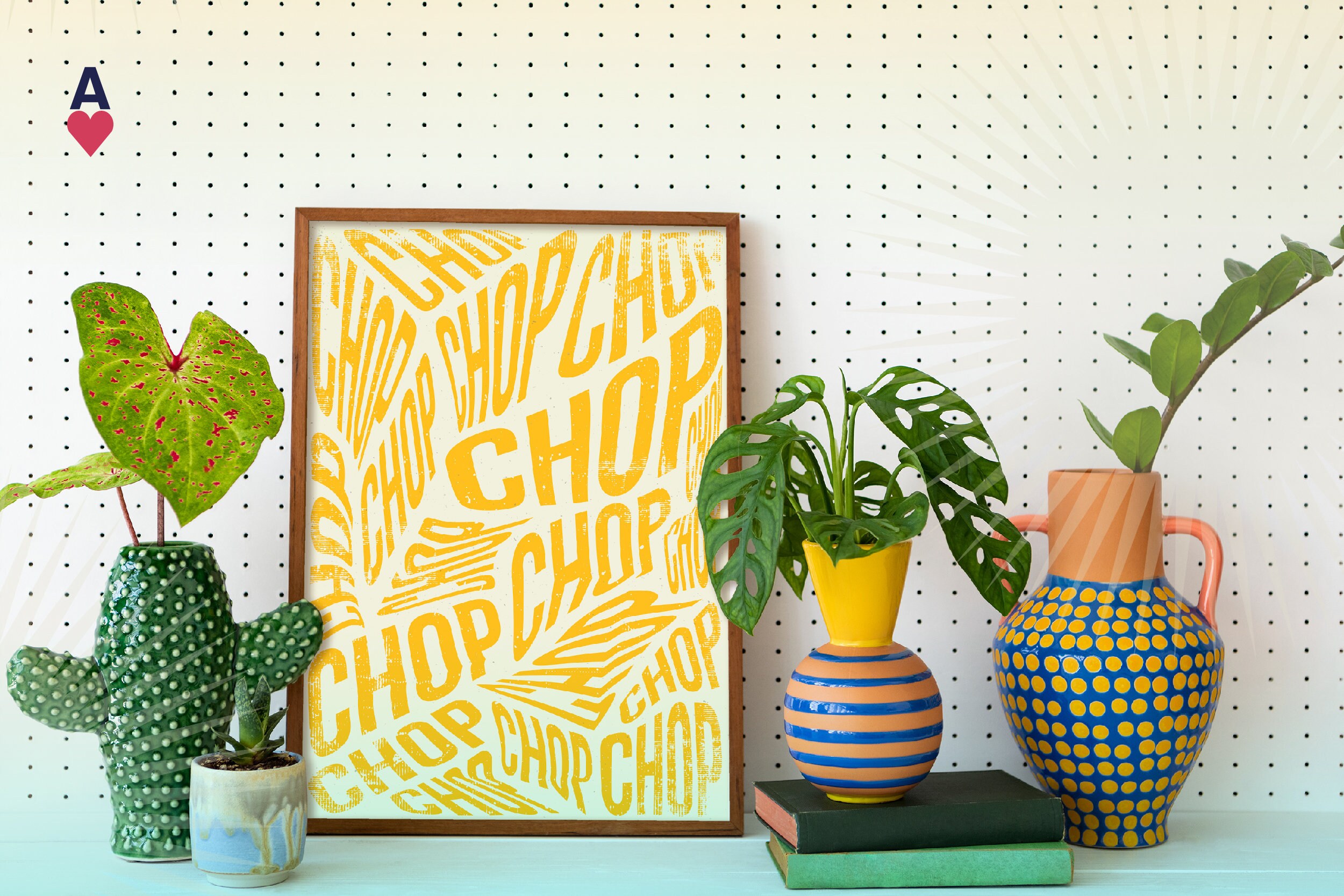 Chop Poster, Kitchen Print, Vintage Poster, Trendy, Wall Print, Minimal ...