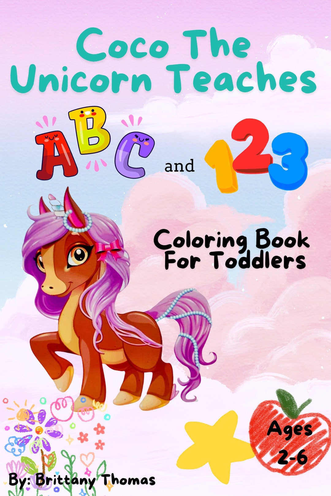 Coco the Unicorn Teaches the Alphabet and 123s - Etsy