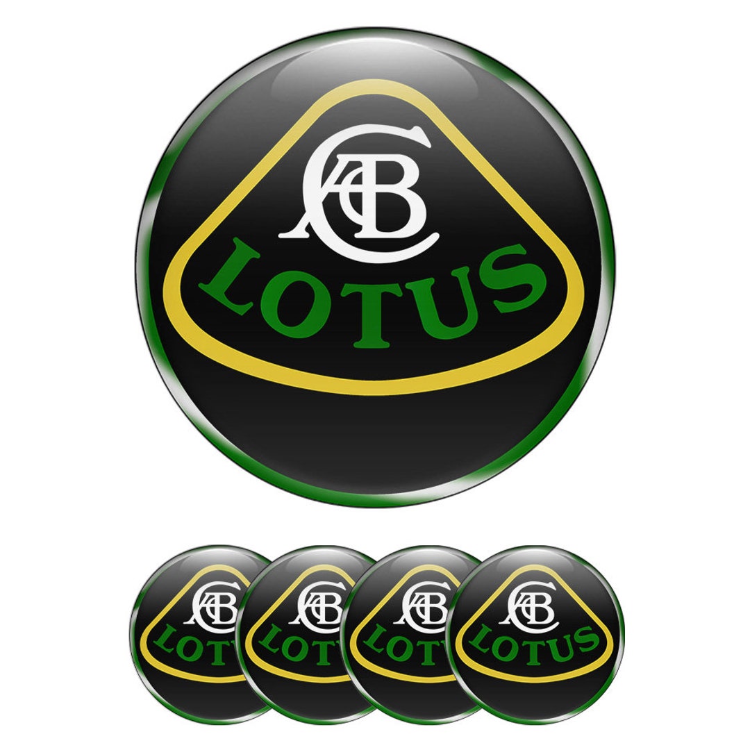 Lotus Wheel Emblems Center Hub Caps Domed Wheel Emblems Silicone ...