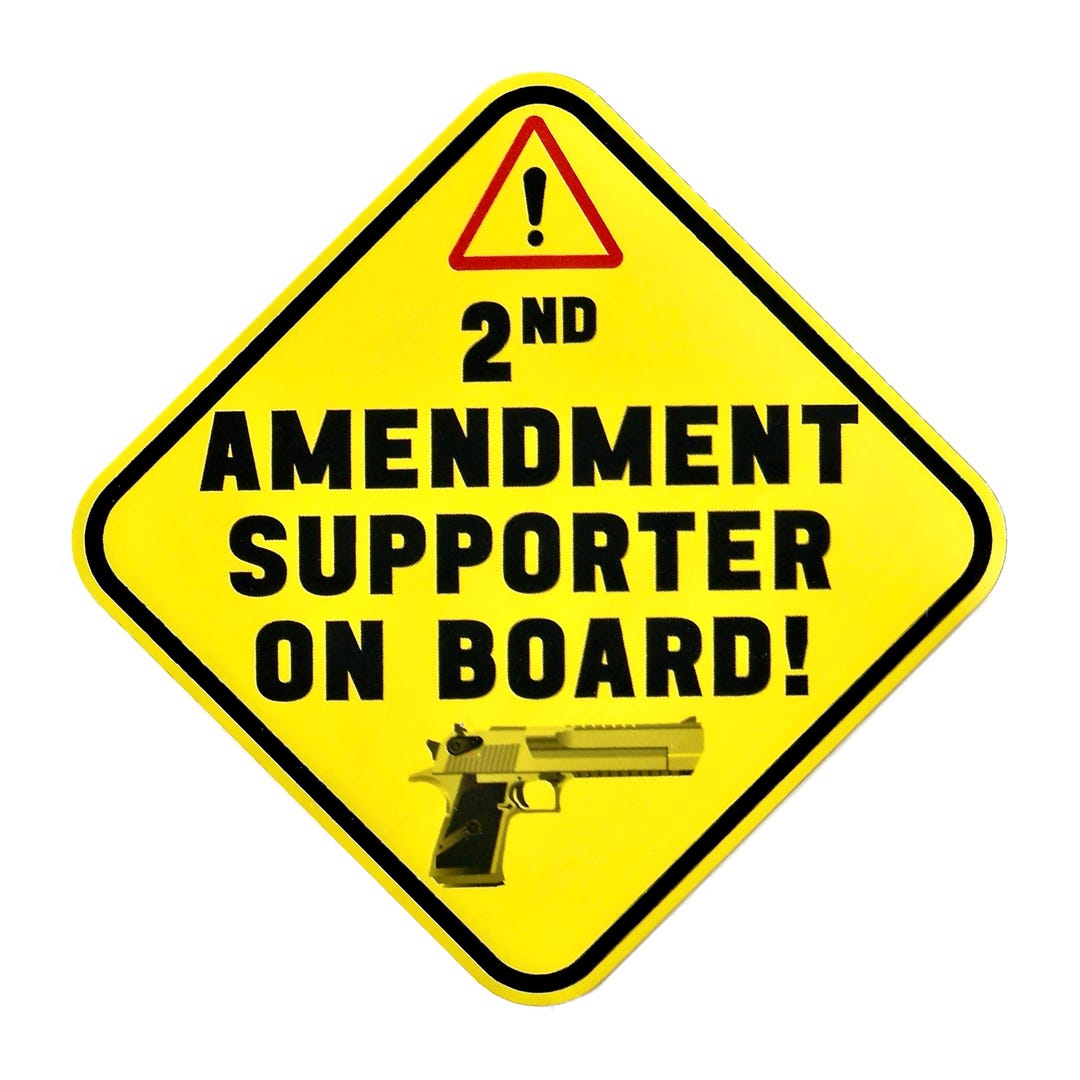 2nd Amendment Supporter Sticker Decal, 2A Rights, Second Amendment ...