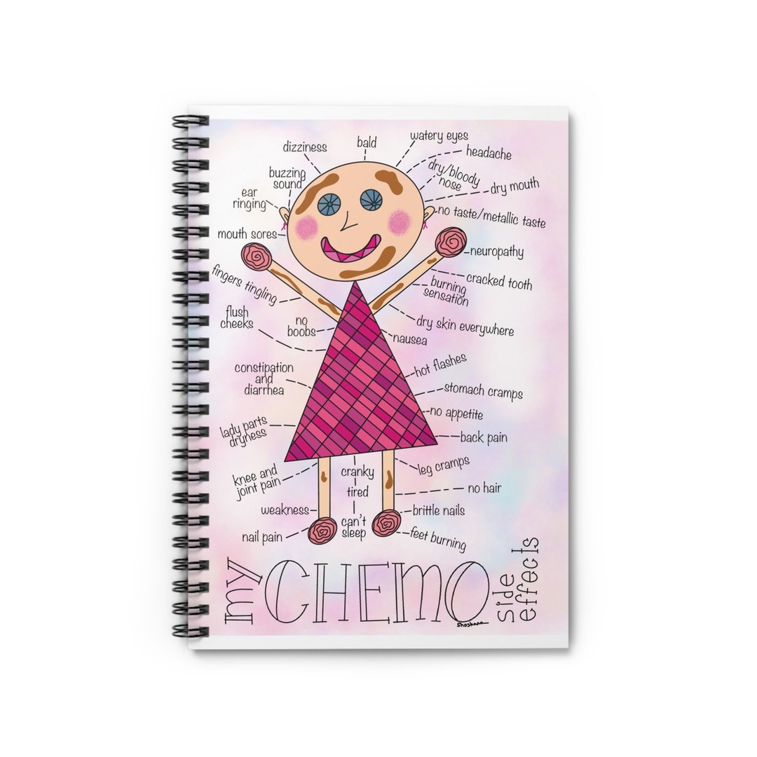 Chemo Humor, Breast Cancer, Chemo Side Effects, Spiral Notebook - Ruled ...