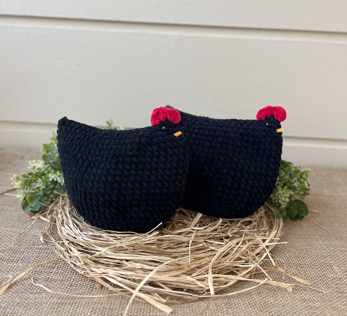 Crochet Chicken Pattern, Mama Chicken Pattern, Crochet Plush Chicken ...