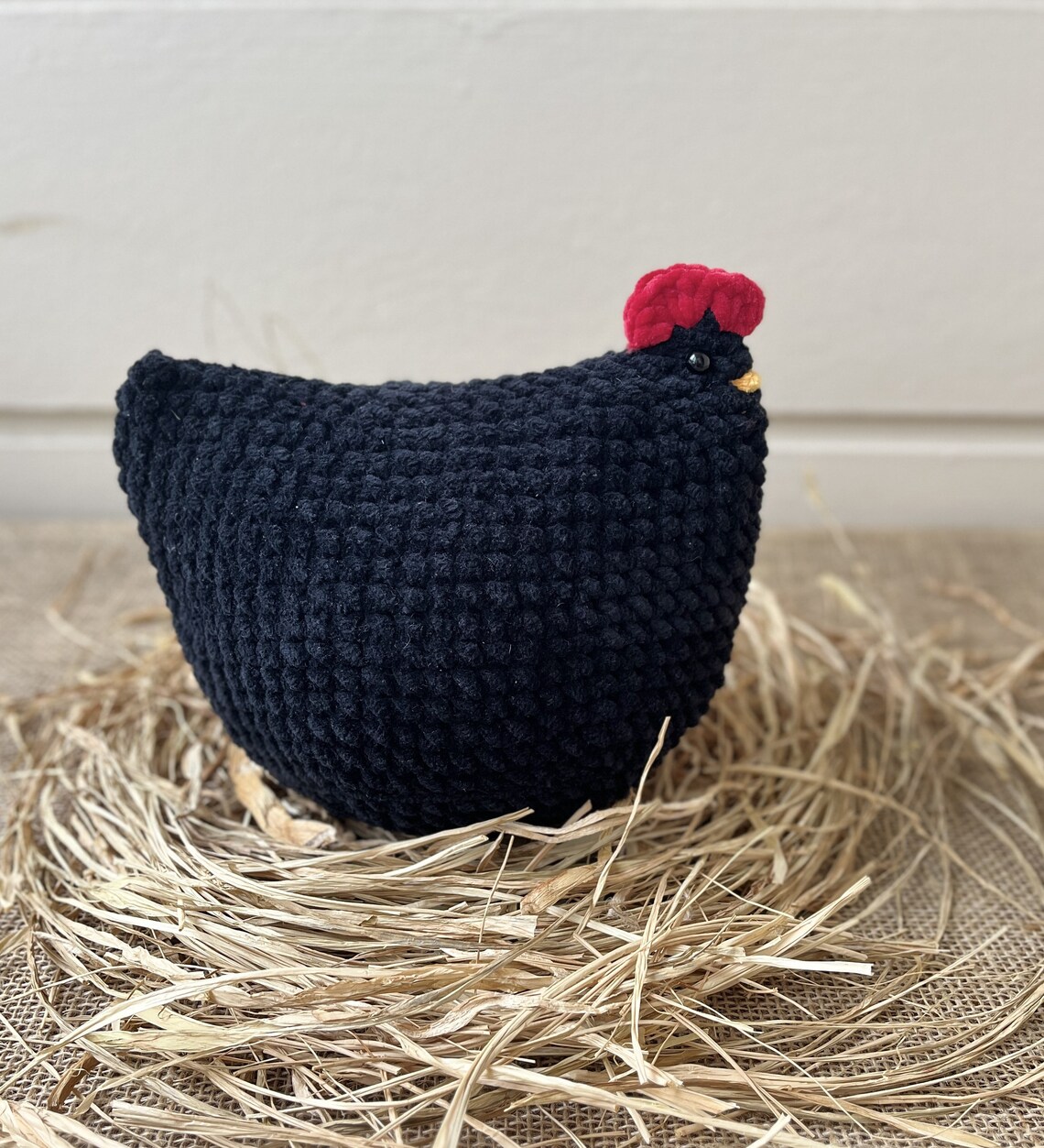 Crochet Chicken Pattern, Mama Chicken Pattern, Crochet Plush Chicken ...