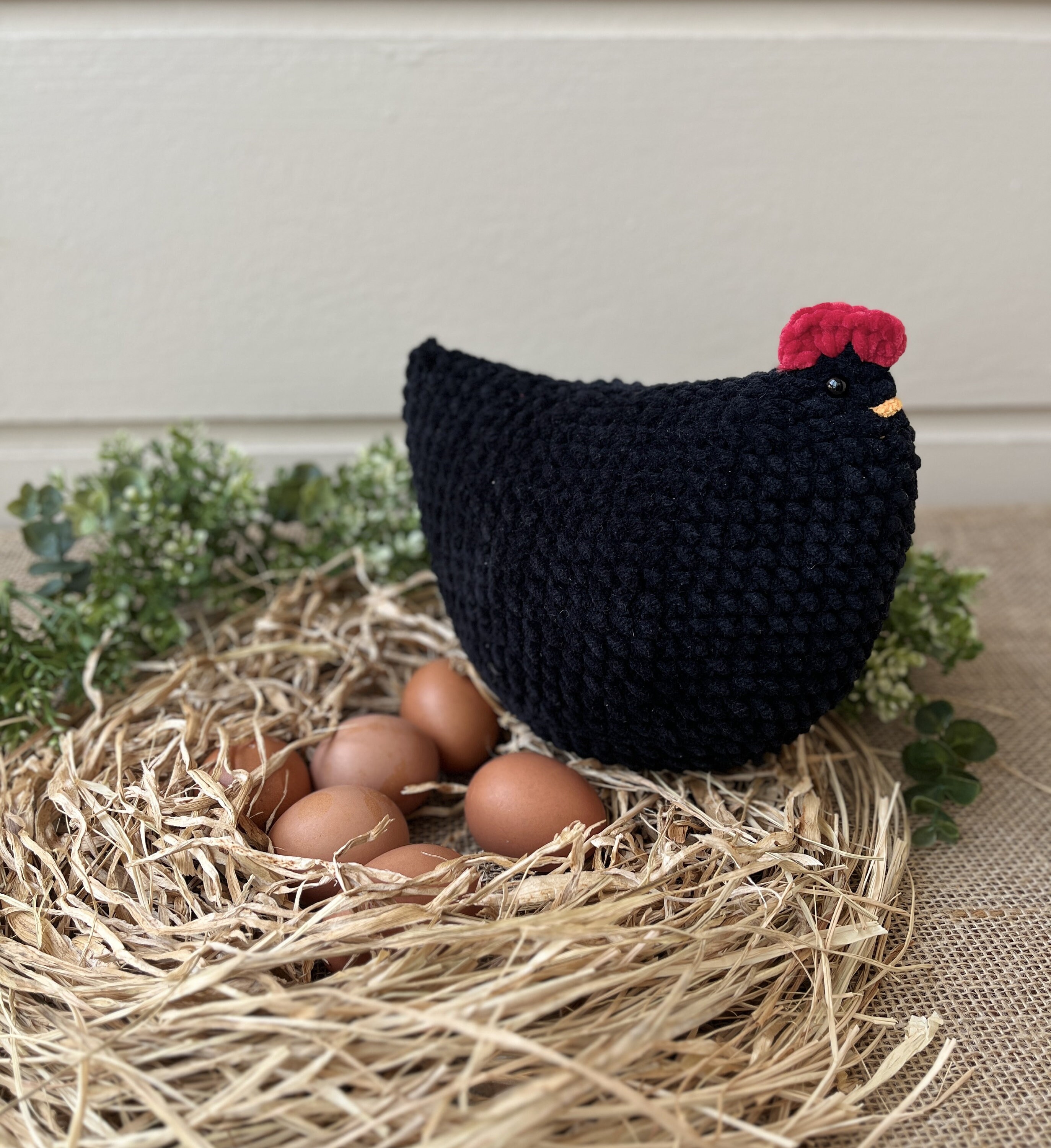 Crochet Chicken Pattern, Mama Chicken Pattern, Crochet Plush Chicken ...