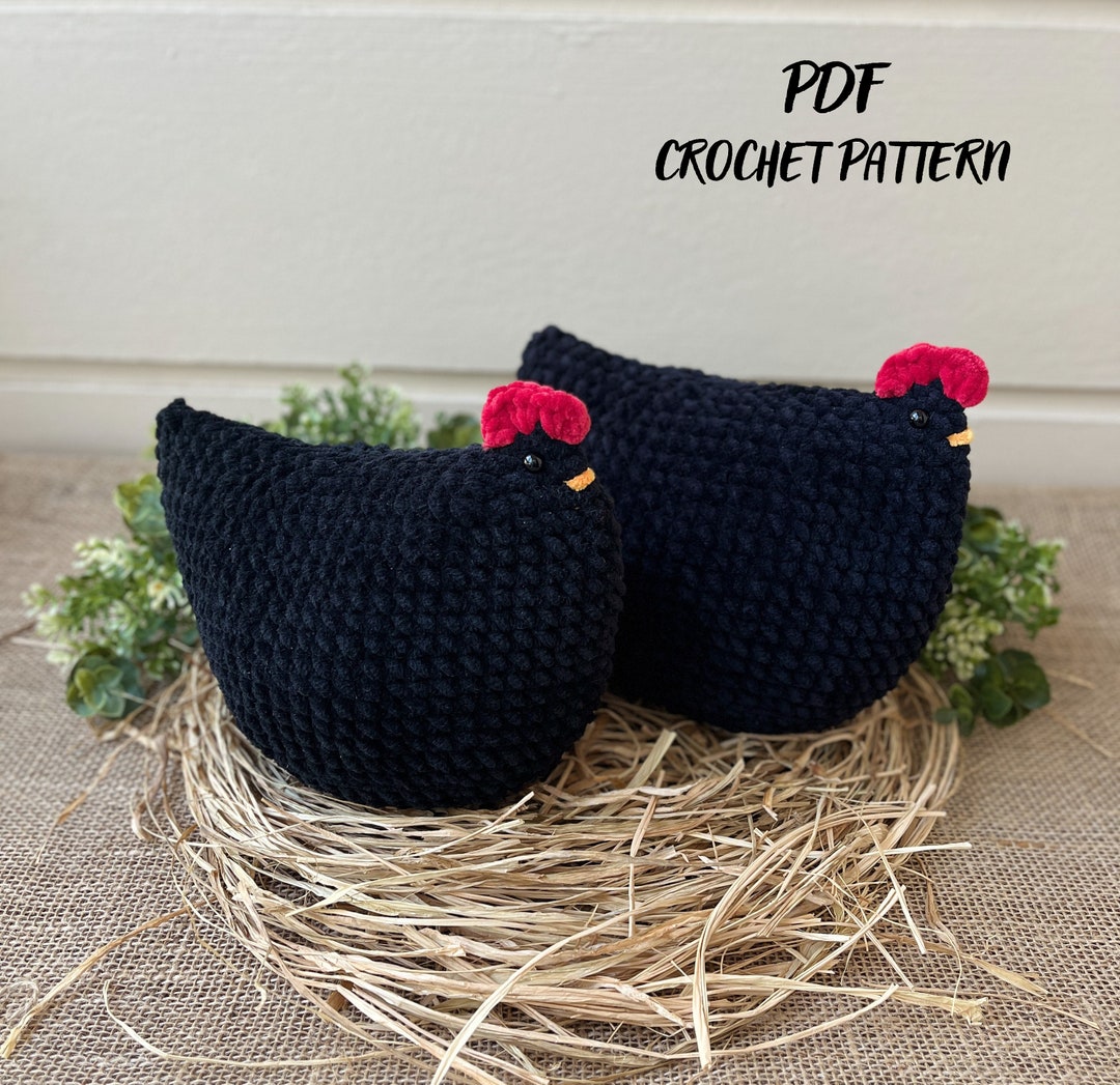 Crochet Chicken Pattern, Mama Chicken Pattern, Crochet Plush Chicken ...
