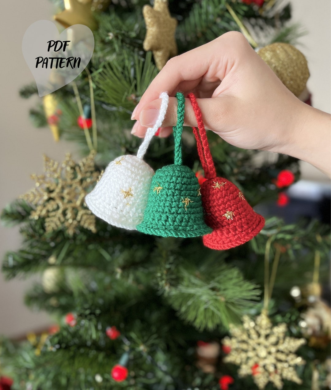 Crochet Christmas Bells Pattern, Bell Pattern, Christmas Pattern - Etsy