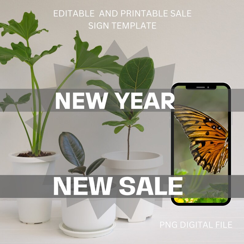Editable Sale Sign Template Instant Download Canva Template - Etsy