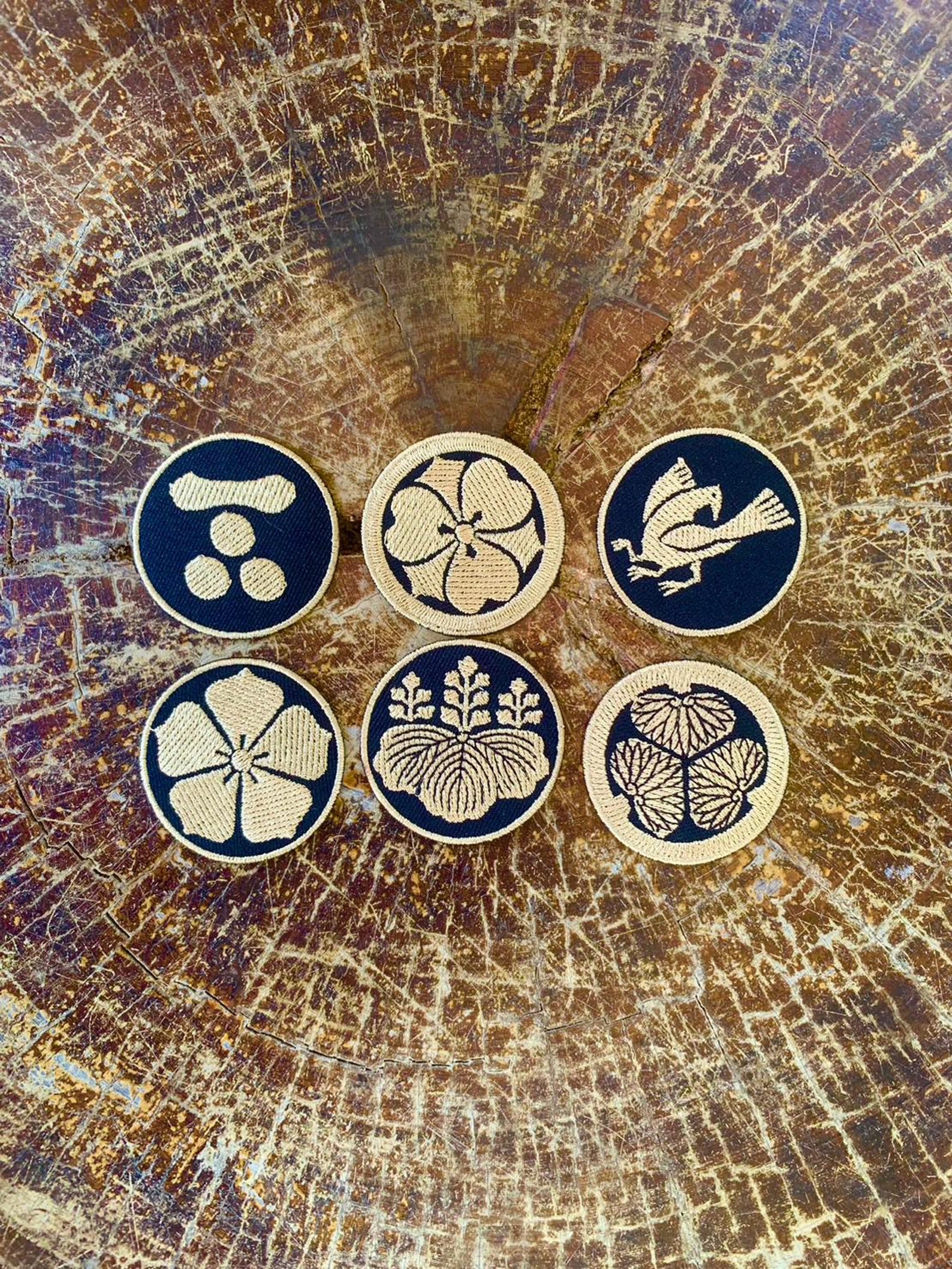 Iron on Patch Japanese Kamon or Family Crests Japan , Japan Patch for ...