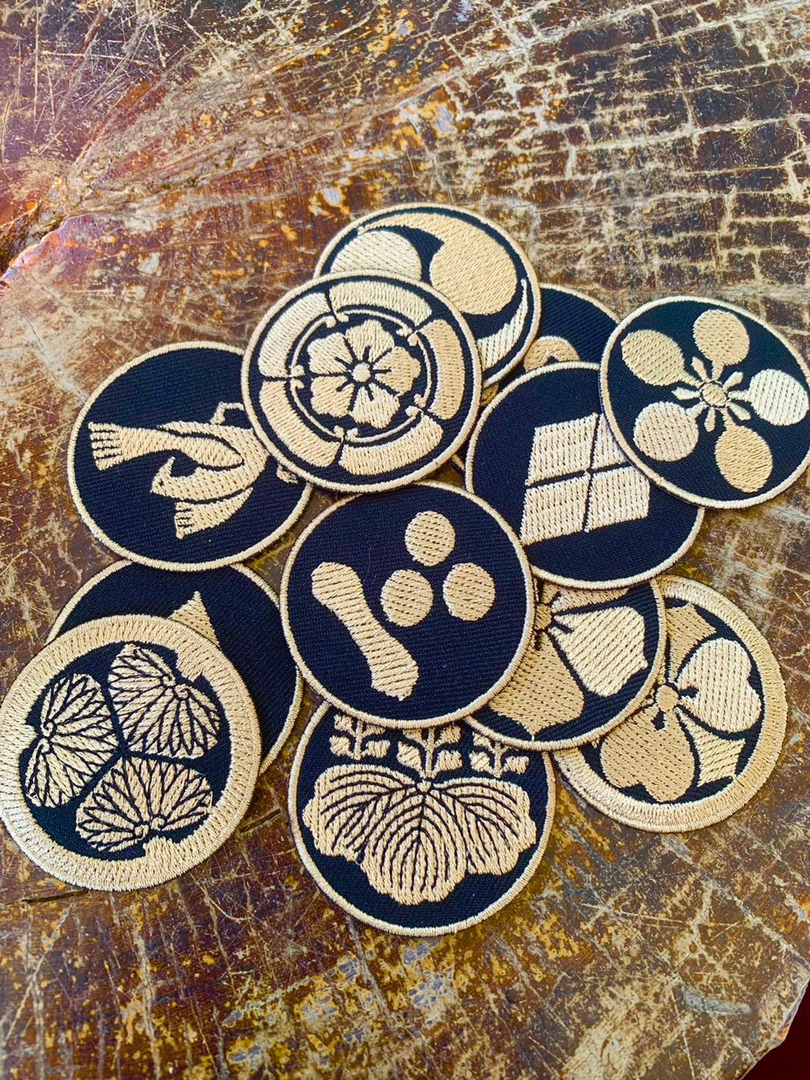 Iron on Patch Japanese Kamon or Family Crests Japan , Japan Patch for ...