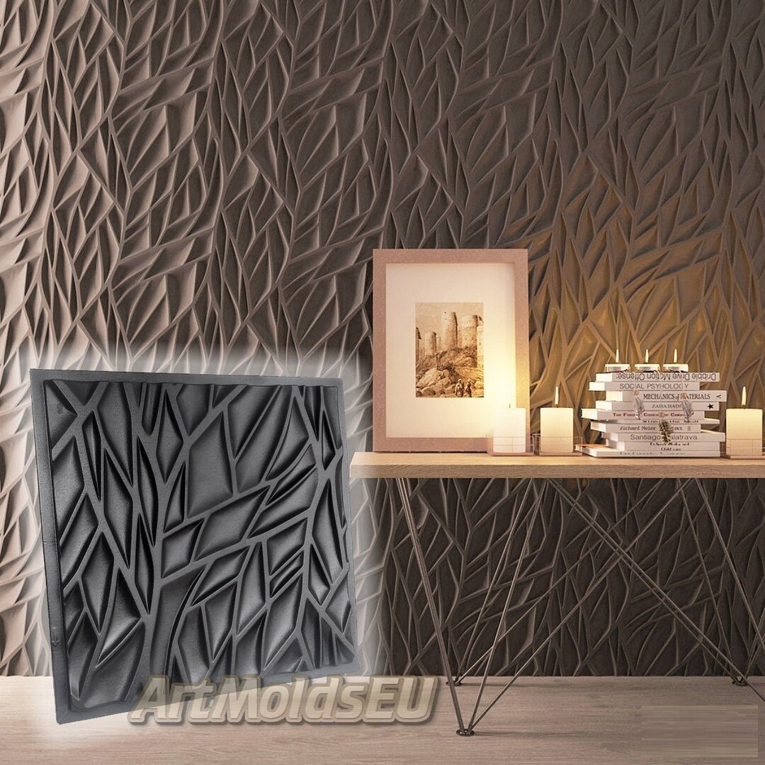 3D Panel Mold for Gypsum, Plaster or Concrete Tile for Decorative Wall ...