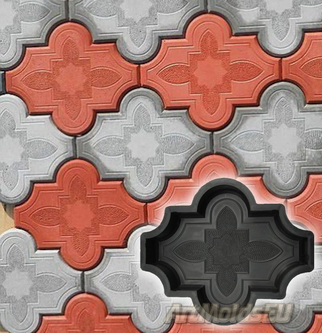 Mold for Concrete Paving Slabs, Stone Pattern, Concrete Garden ...