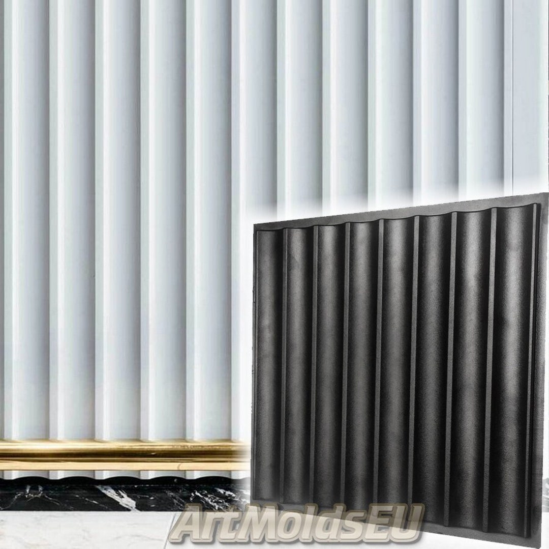 3D Panel Mold for Gypsum, Plaster or Concrete Tile for Decorative Wall ...